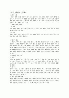 열을 이용한 발전과 열을 이용하지 않는 발전-1페이지