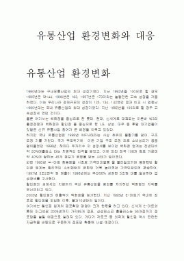 유통산업 환경변화와 대응-1페이지