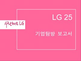 [기업탐방]LG25기업탐방보고서-1페이지
