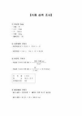 3일동안 섭취량 분석-1페이지