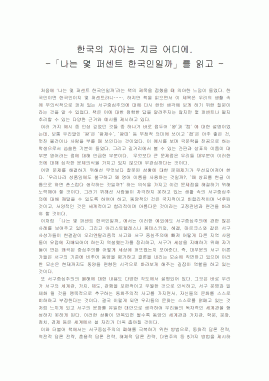 한국의 자아는 지금 어디에-1페이지