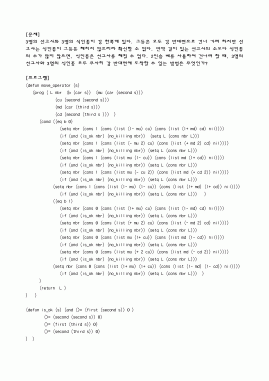 선교사와 식인종을 LISP으로 프로그래밍-1페이지