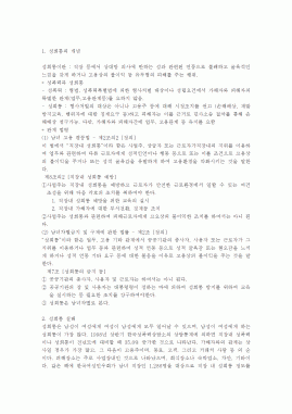 성희롱(성폭력)에 대한 수업자료-1페이지