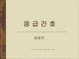 응급간호-응급처치-1페이지