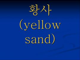 황사 (yellow sand)-1페이지