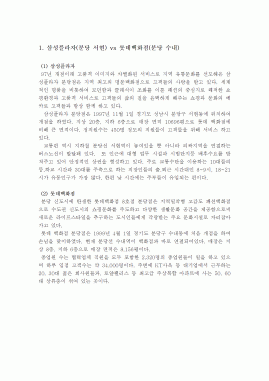 삼성플라자와 롯데백화점 4층 비교와 입지분속-1페이지