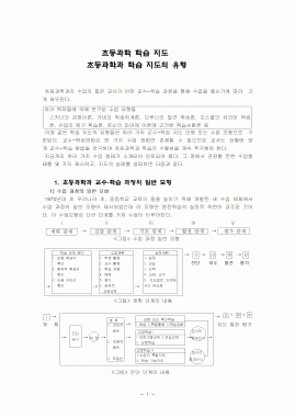 초등과학과 학습 지도의 유형-1페이지