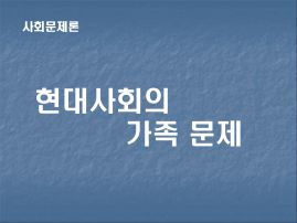 현대사회의 가족문제-1페이지