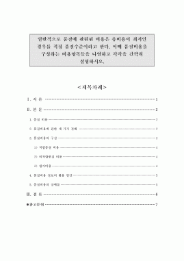 일반적으로 품질에 관련된 비용은 총비용이 최저인 경우를 적정 품질수준이라고 한다. 이때 품질비용을 구성하는 비용항목들을 나열하고 각각을 간략히 설명-1페이지