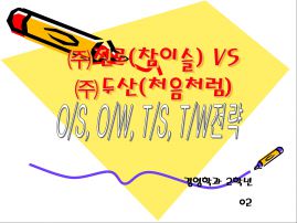 [경제학적 분석]참이슬과 처음처럼의swot(o/s,o/w,t/s,t/w)분석.ppt-1페이지