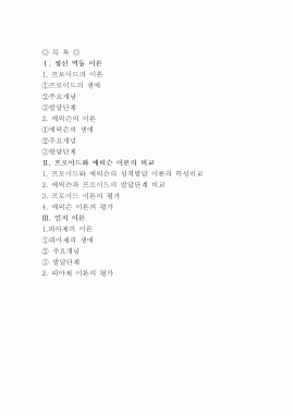 피아제, 에릭슨, 프로이드 이론의 설명과 비교-1페이지