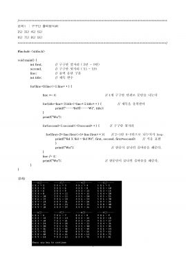 C 프로그래밍 레포트 모음 12개 (미리보기)-1페이지