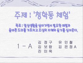 보육과정 - 일일계획표(청학동체험)-1페이지