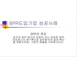 BPR 성공사례검토-1페이지