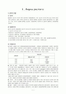 협심증(angina pectoris)-1페이지