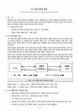 프로그램 입출력 방식-1페이지