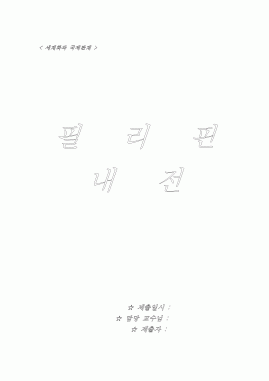 [인문과학] 필리핀 내전-1페이지