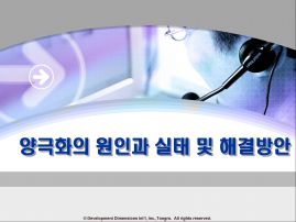 양극화의 원인과 실태 및 해결방안 -> 파워포인트-1페이지