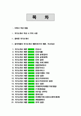 이력서종합모음-1페이지