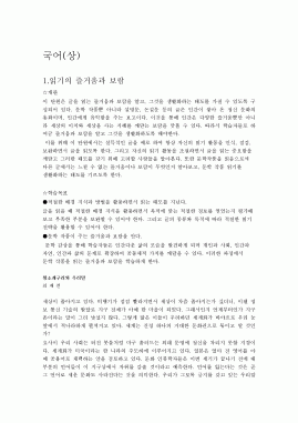 고등 국어(상) 교과서 전체지문+교사용지도서+문제풀이-1페이지