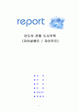 (사진포함)인도의 전통 도시주택(자이살메르 / 자이푸르)-1페이지