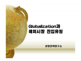 [사회과학] Globalization과 해외시장 진입유형-1페이지