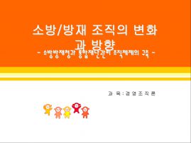 소방조직의 분석과 미래-1페이지