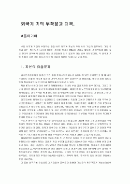 외국계 기업의 국내진출에 따르는 부작용과 대응방안-1페이지