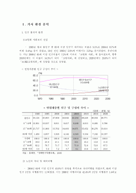 (관광산업)거시 환경 분석 및 산업 분석( 3C분석,STP전략,4P)-1페이지