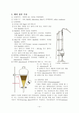 여러 실험을 통한 성분 분석-1페이지