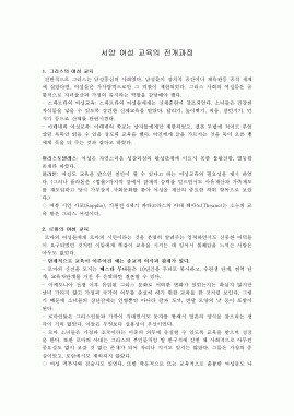 [교육사] 서양 여성 교육의 전개과정-1페이지