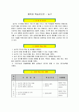 [체교] 체육과 교수학습지도안 - 농구-1페이지