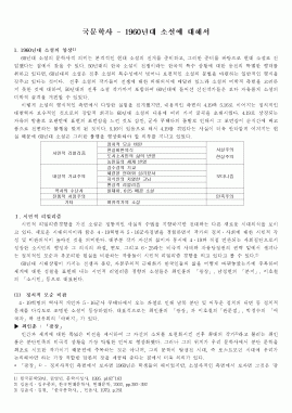 [국문학개론] 국문학사 - 1960년대 소설에 대해서-1페이지