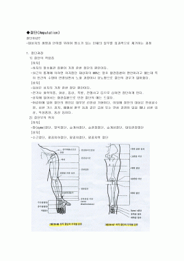 절단(Amputation) 과정 및 수술 후 간호(사진有)-1페이지