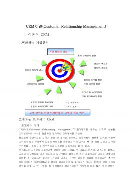 고객만족경영도구  CRM(Customer Relationship Management)에 대하여-1페이지