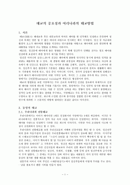 태교의 중요성과 여러나라의 태교방법-1페이지