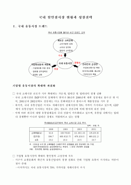 국내 할인점시장 현황과 성장전략-1페이지