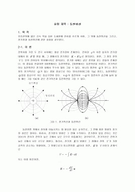 등전위선 실험 관련된 레포트-1페이지