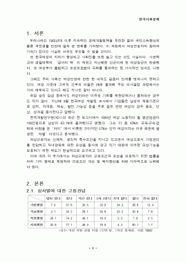 사회문제 성차별에 관하여-1페이지