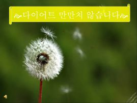 다이어트 종류 및 분석-1페이지