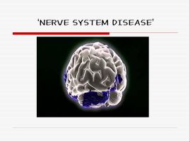 신경질환에 관한 팀프로젝트(nerve system disease)//특A+급 작품자료//그림 및 기작 풍부-1페이지