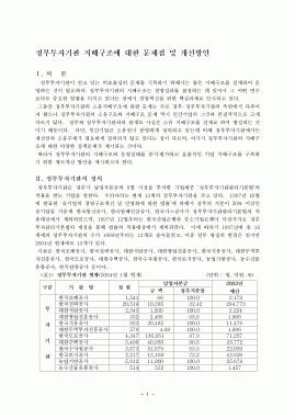 정부투자기관 지배구조에 대한 문제점 및 개선방안-1페이지