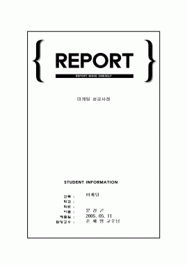 마케팅 성공 레포트-1페이지