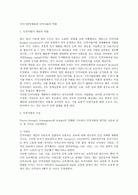 지식기반경제하의 인적자원의 역할-1페이지