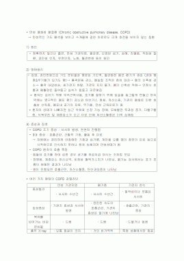 [논문] 만성 폐쇄성 폐질환 (Chronic obstructive pulmonary disease, COPD)-1페이지