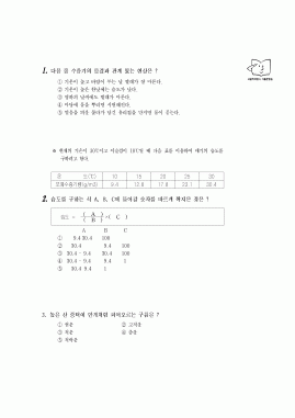 [과외]2.과학 (1.2단원 모의고사-1)-1페이지