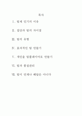 조직행위론 - 팀제의 이해-1페이지