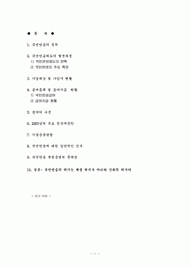 국민연금의 문제점과 현황-1페이지