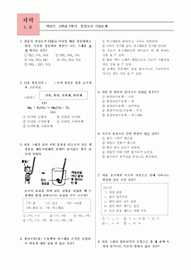 [과외]중학 과학 3-2학기 중간 예상문제 23-1페이지