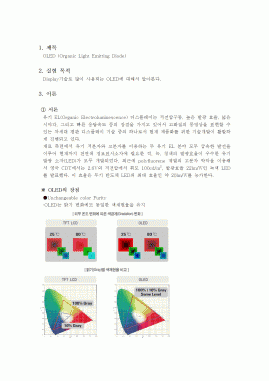 OLED실험 예비보고서-1페이지